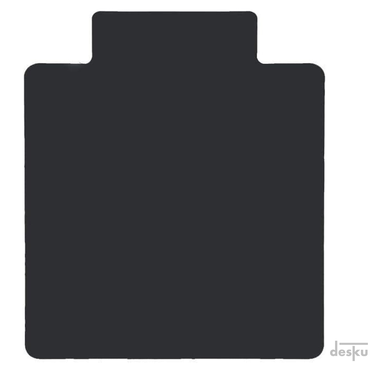 Desku Hard Floor Desk Chair Mat w/ Lip: Black | Resilia Brands